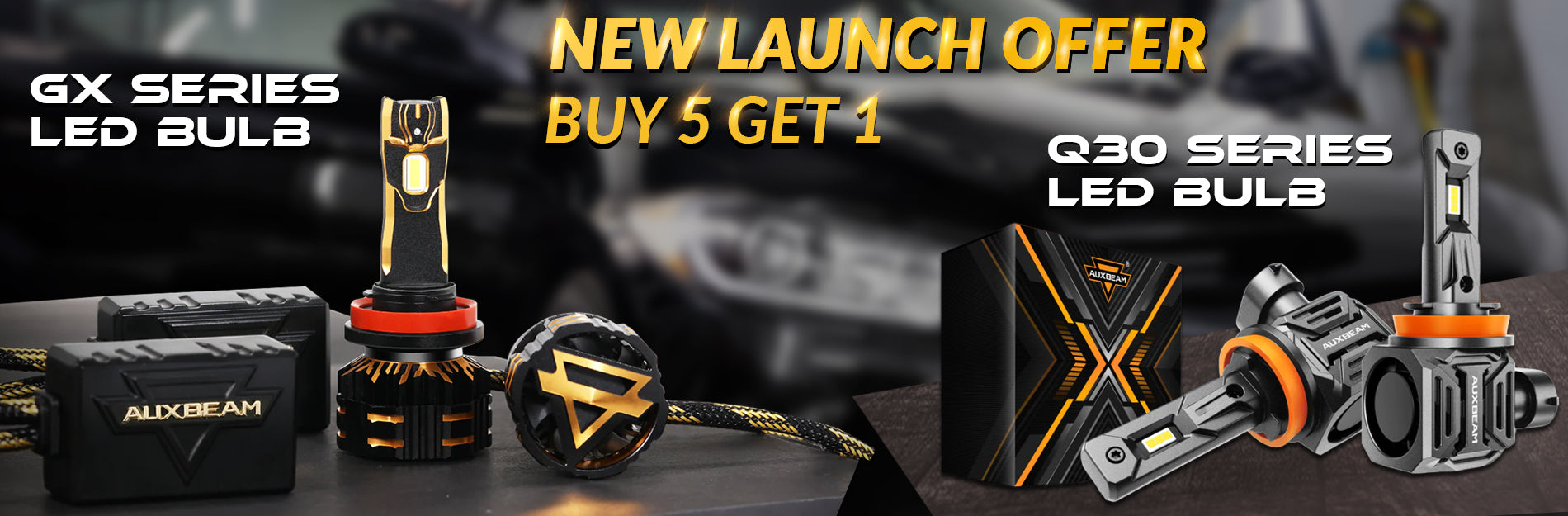 Auxbeam® Led Headlight Bulb, Light Bar, Driving Lights & Switch Panel ...