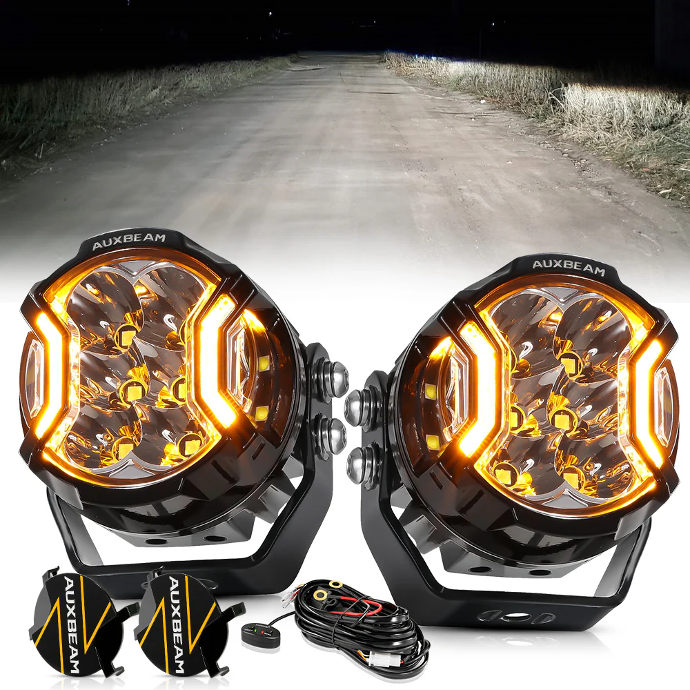 3 Inch 108W LED Side Shooter White & Amber POD Lights | V-Ultra Series