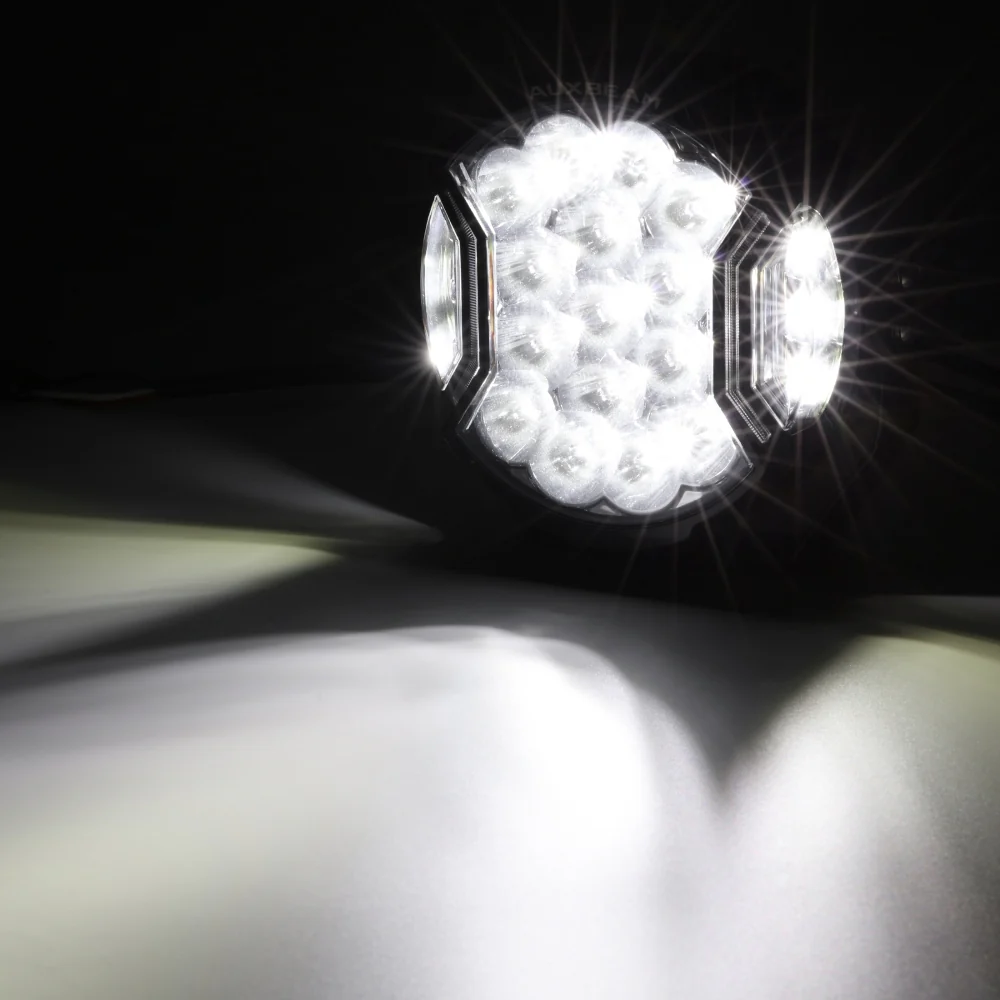 7 Inch 226W LED Side Shooter White & Amber POD Lights | V-Ultra Series